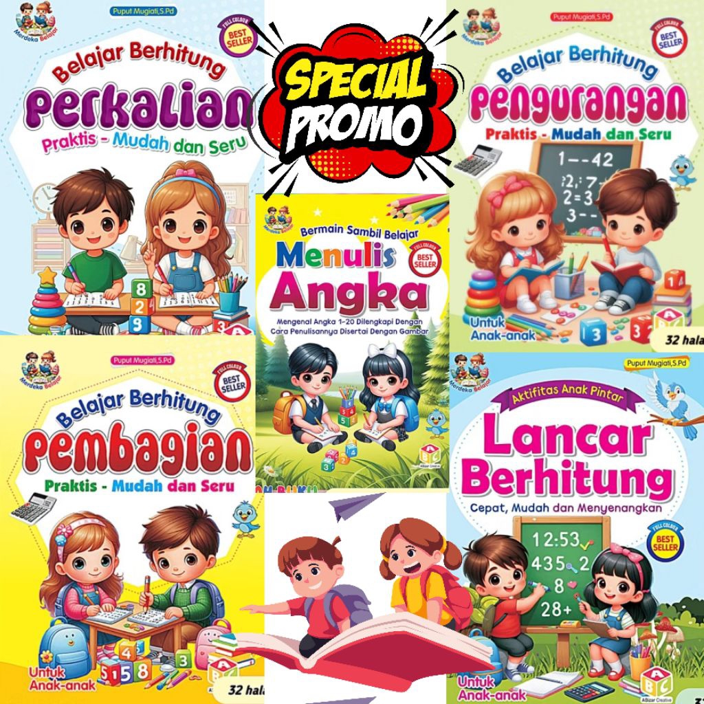 Jual Belajar Menulis Angka Dan Berhitung Anak Buku Paud Persiapan Sd | Shopee Indonesia