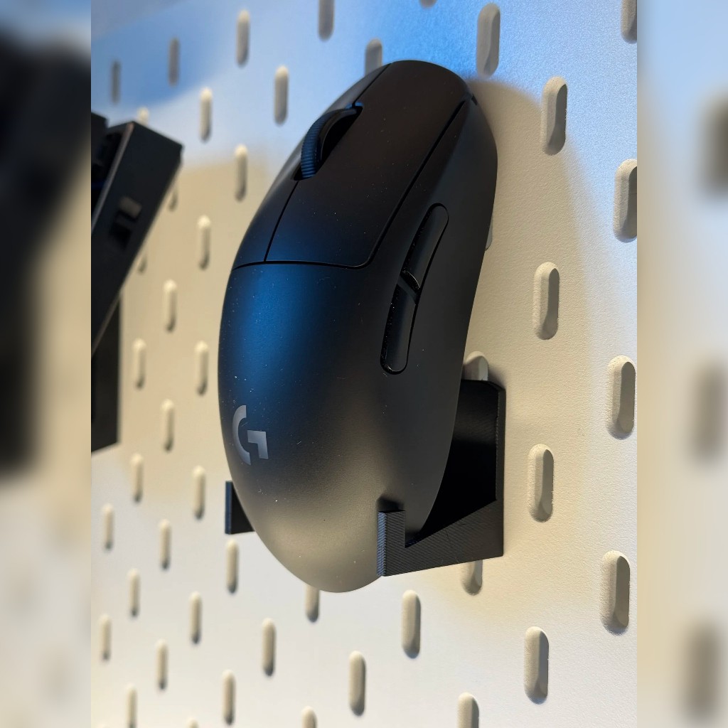 Jual Minimalist Gaming Mouse Display (With Dongle Slot) – Accessories Pegboard IKEA Skadis ...