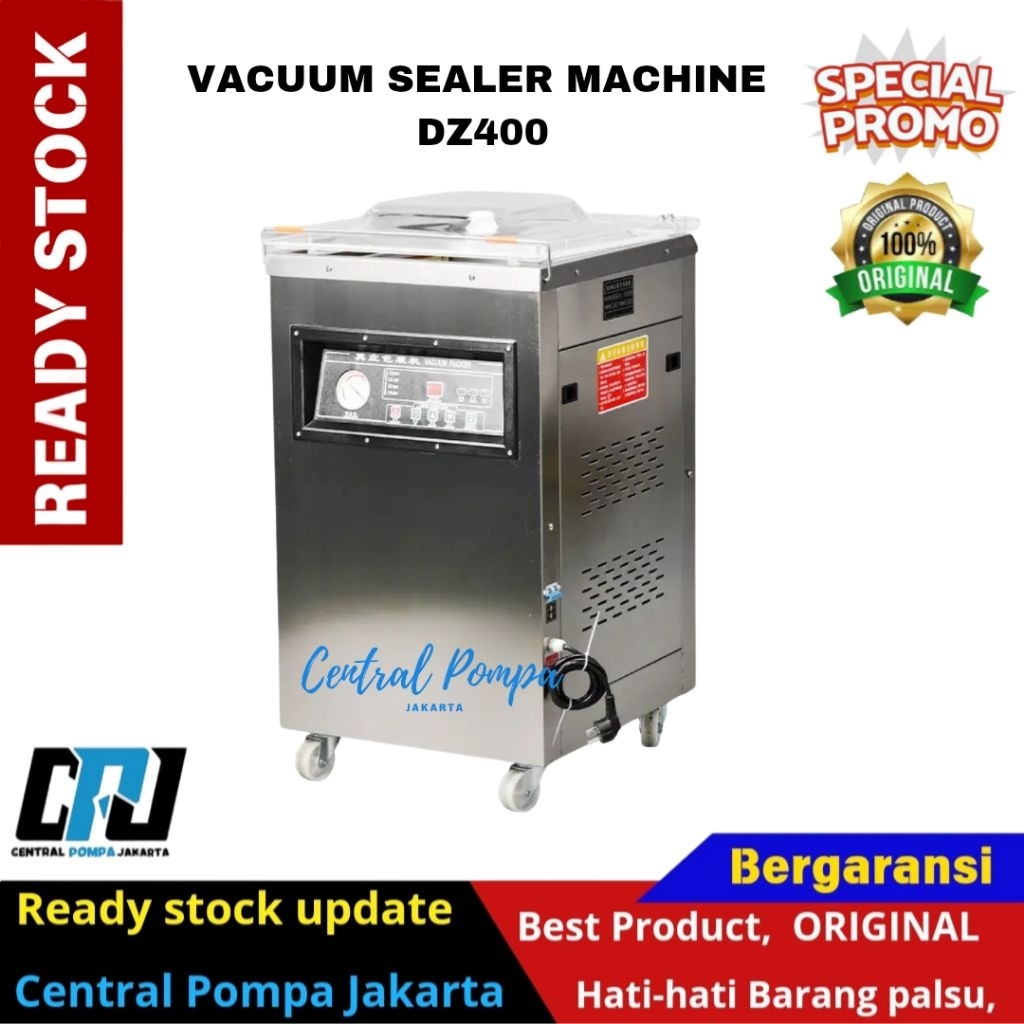 Jual VACUUM SEALER MACHINE DZ400 / Mesin Vacum Sealer Makanan / Mesin ...