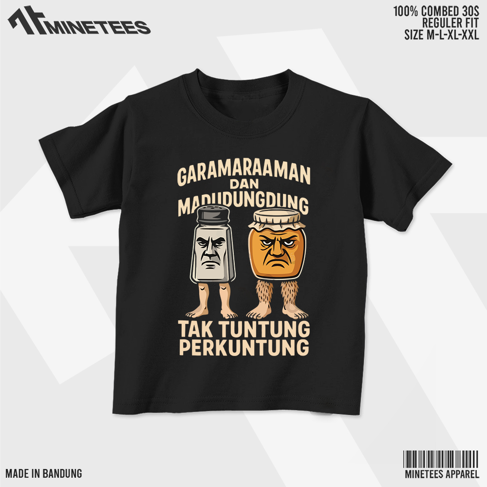 Jual Kaos Anomali Garamaraman dan Madududung Hitam Bahan Combed 30s ...