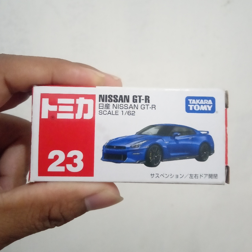 Jual Tomica Reguler no 23 Nissan GT-R biru Takara Tomy koleksi Diecast mobil | Shopee Indonesia
