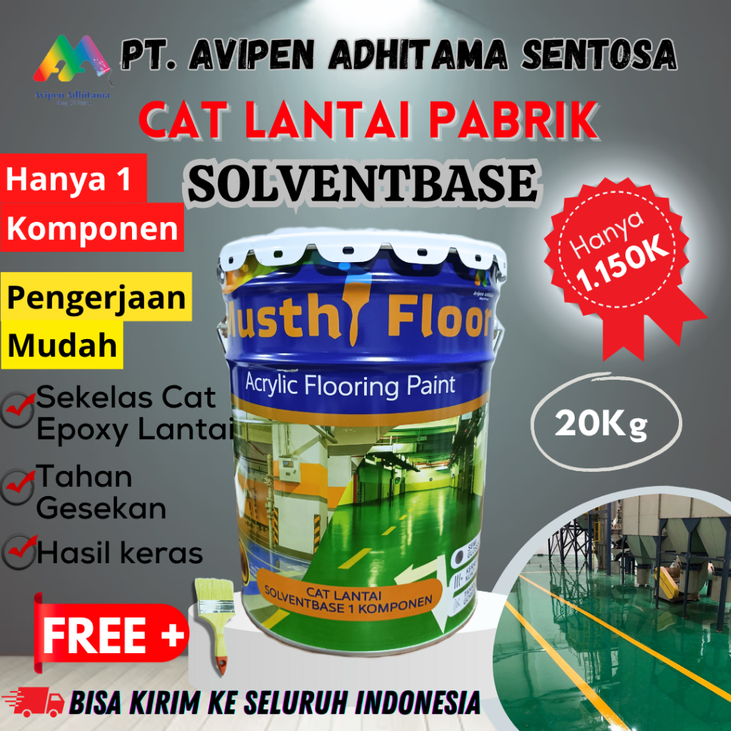 Jual Cat Lantai Gudang Pabrik Garasi Utk Beton Keramik Semen ...