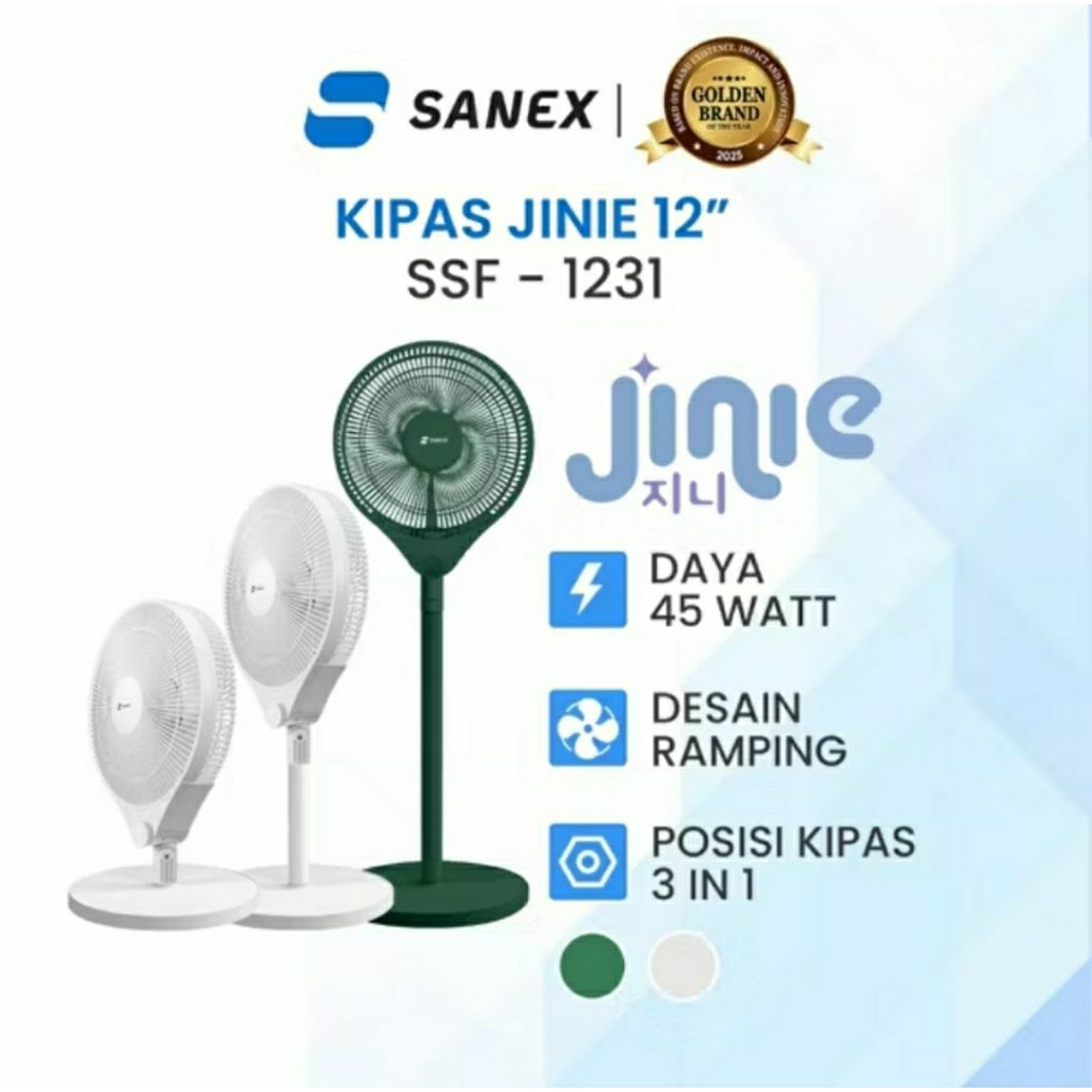 Jual Kipas Angin Standing Berdiri 3in1 12 Inch SSF-1231 Sanex Jinie ...