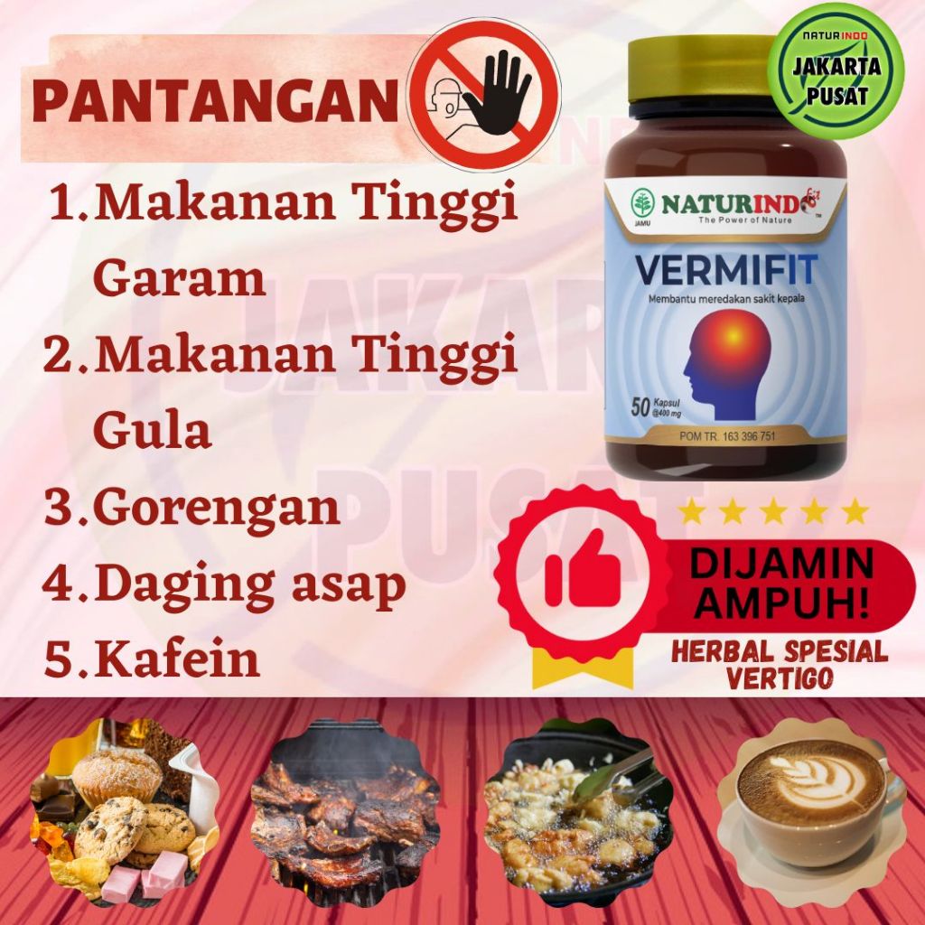 Jual Naturindo Vermifit Obat Herbal Jamu Vertigo Sakit Kepala Sebelah ...