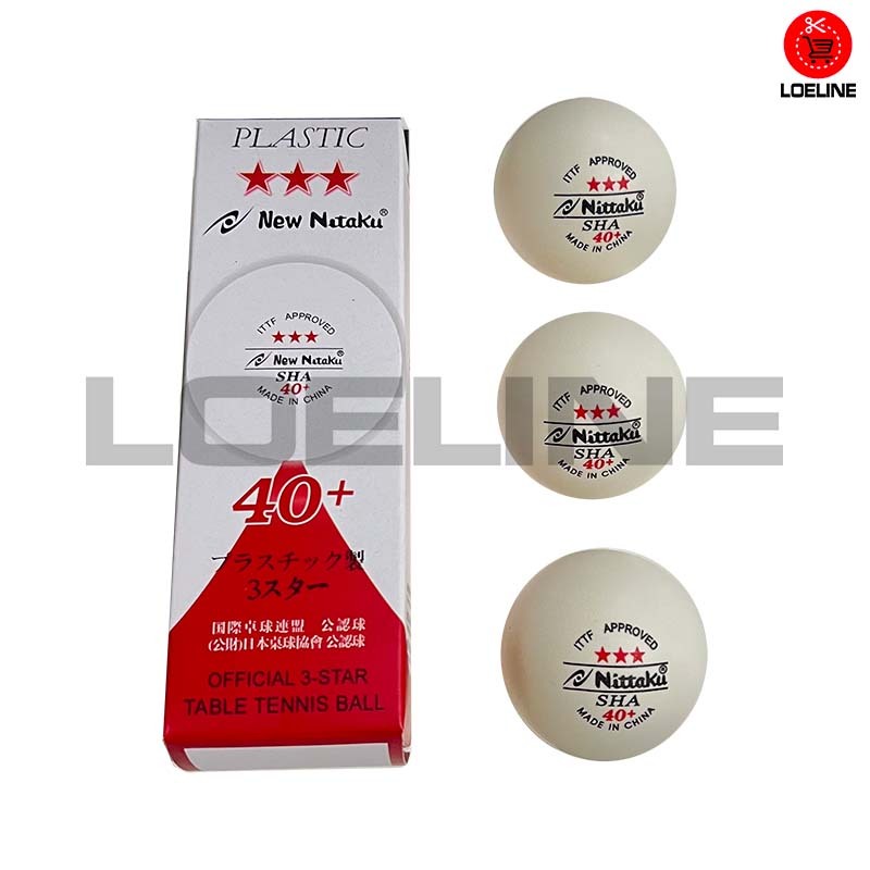 Jual Bola Ping Pong Pingpong 40+ Nitaku Bintang 3 isi 3 Putih Kuning Murah Kualitas Bagus ...