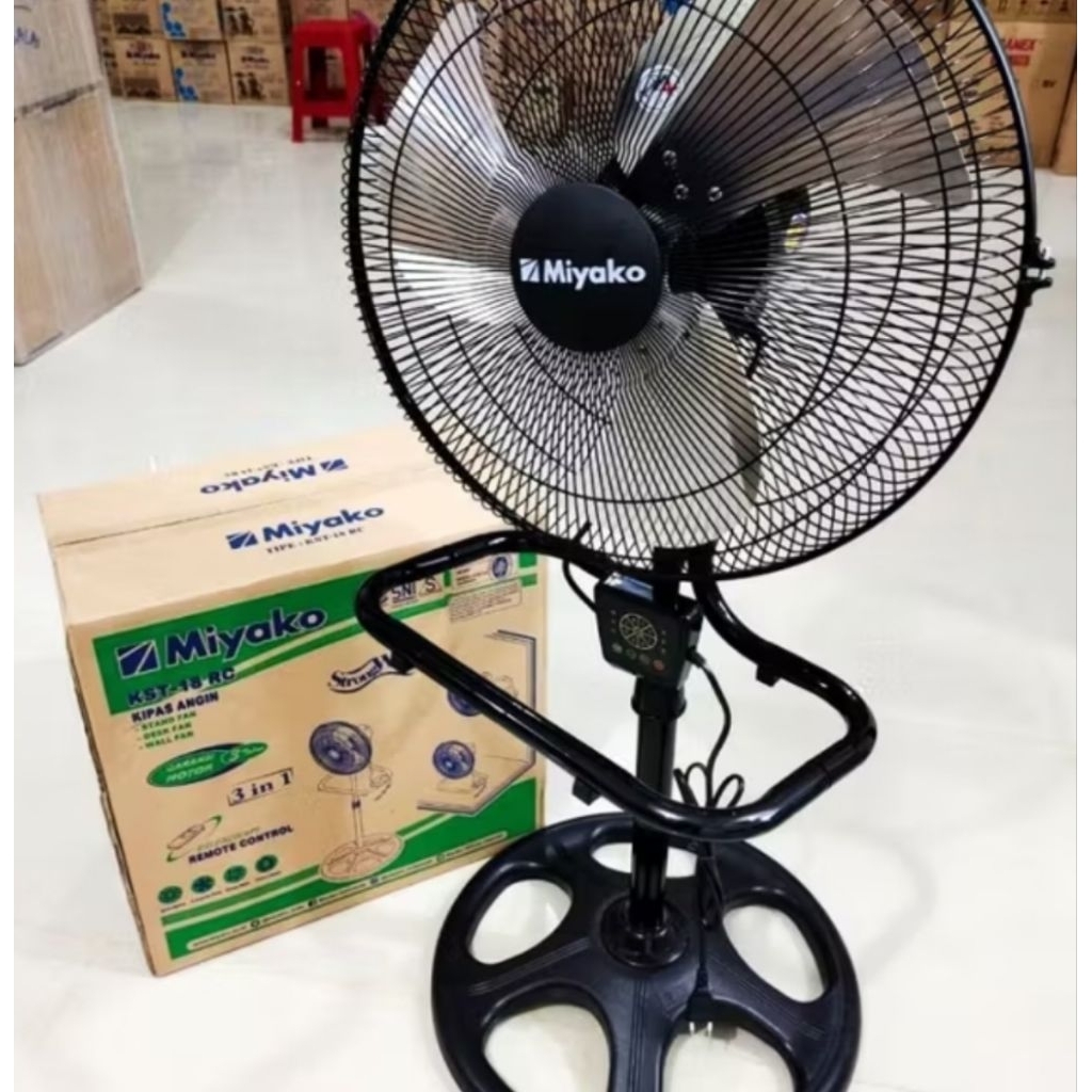 Jual Kipas Angin MIYAKO 3IN1 KST-18 RC Kipas Berdiri, Duduk & Dinding ...