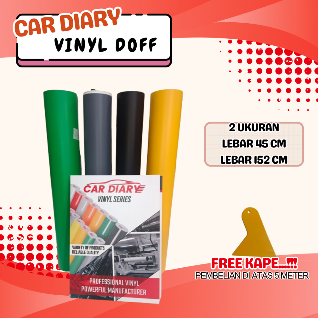 Jual STIKER VINYL DOFF / SKOTLET CAR DIARY / SCOTLET STICKER CUTTING ...