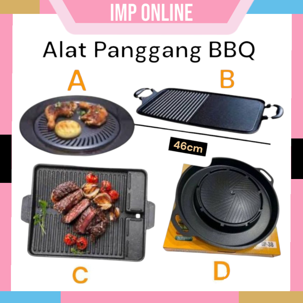 Jual IMP- Panci BBQ / Grill Pan Yakiniku / Bulgogi Pan 2in1 BBQ dan ...