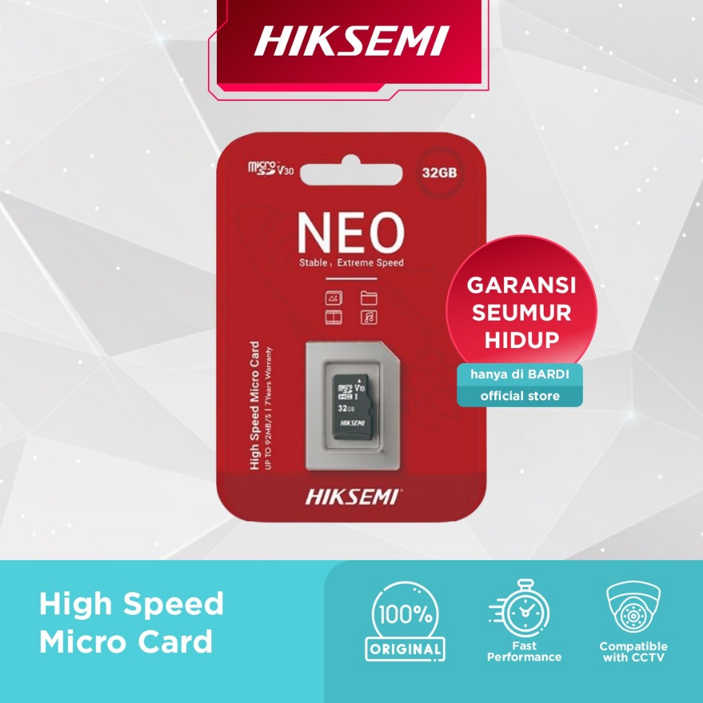Jual HIKSEMI Neo Micro SD garansi seumur hidup | Memory Card | 128GB | 64GB | Shopee Indonesia
