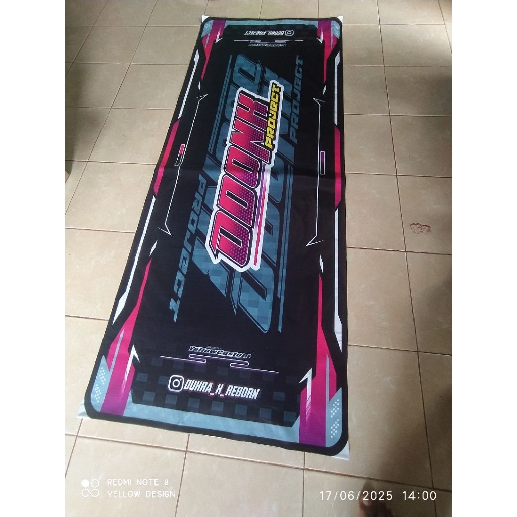 Jual BANNER KARPET ALAS MOTOR KONTES CUSTOM NAMA DAN WARNA | Shopee ...