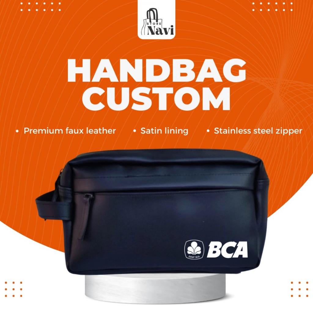 Jual Handbag Tas Tangan Custom Logo Bank Central Asia BCA / Logo BCA ...