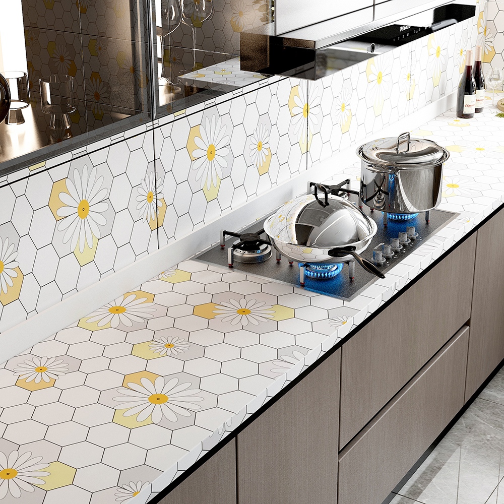 Jual Wallpaper stiker anti minyak sticker anti panas anti air perekat ...