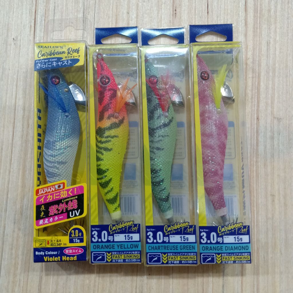 Jual Umpan Cumi Egi Seahawk Yashita Caribbean Reef 3.0 | Shopee Indonesia
