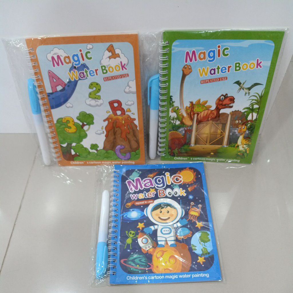 Jual Mainan Anak Magic Book / Buku Mewarnai Ajaib/Mainan Edukasi Anak ...