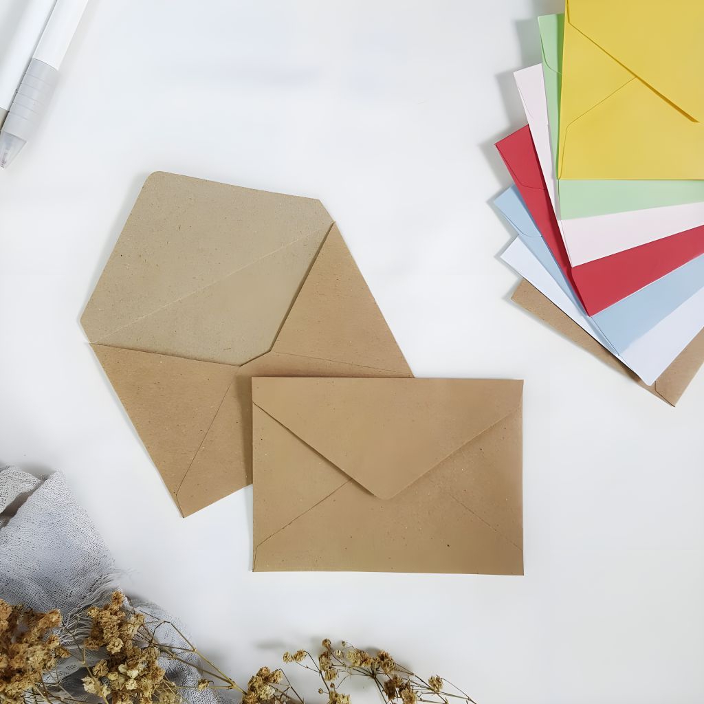 Jual Amplop kecil A8(6x8 cm) warna coklat Kraf ukuran A8, amplop kecil ...