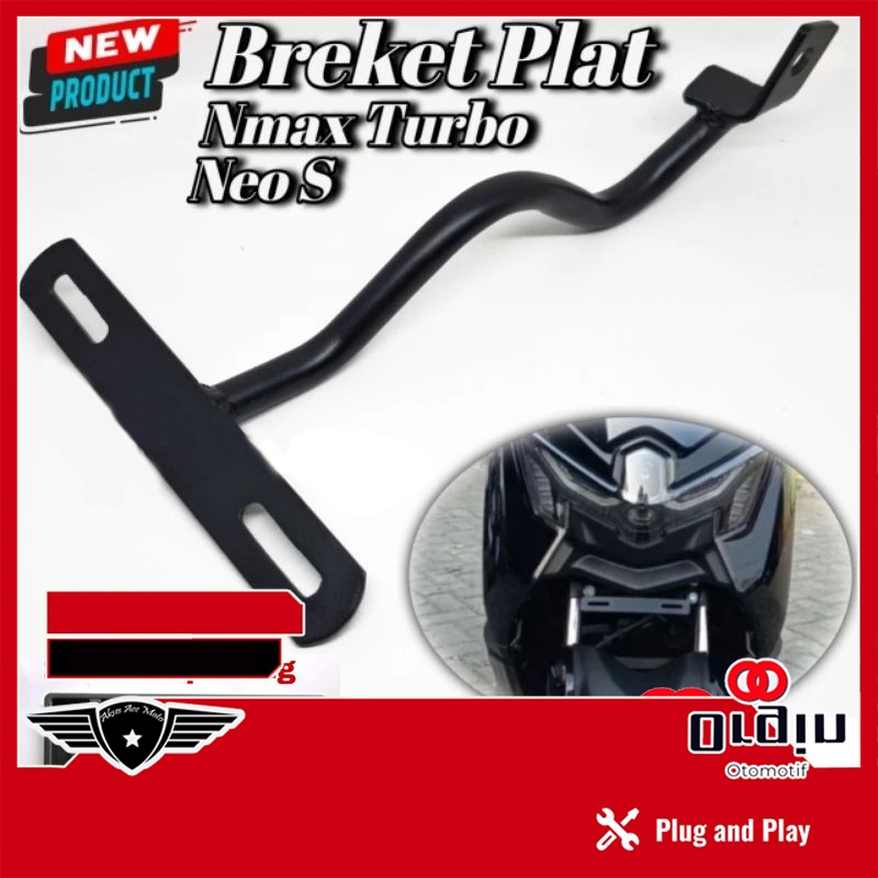 Jual Breket Dudukan Plat Nmax Techmax Neo S Nmax Turbo 2024 terbaru ...