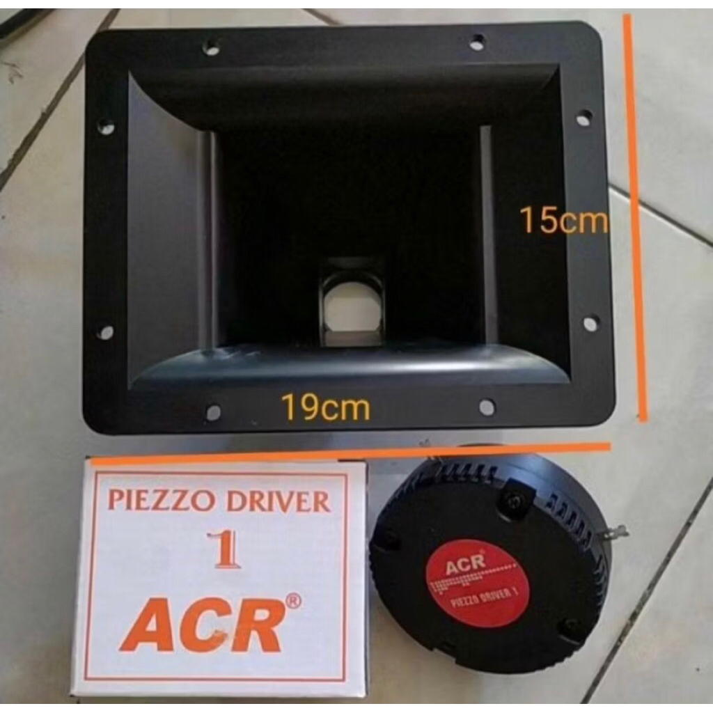 Jual paket tweter acr plus horn 15 x 19 bahan besi | Shopee Indonesia