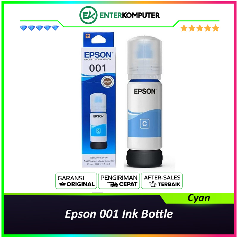 Jual Epson 001 Cyan Ink Bottle | Shopee Indonesia