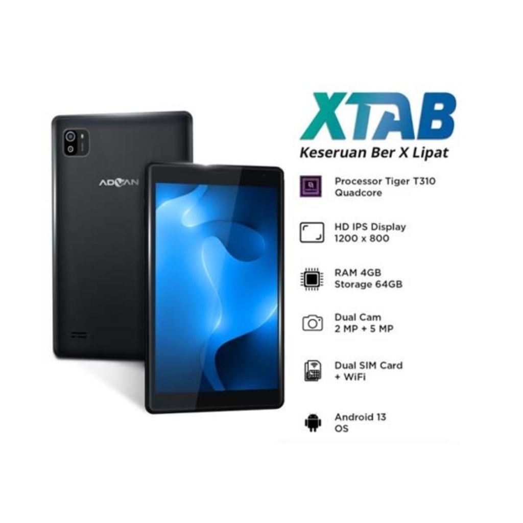 Jual TABLET ADVAN XTAB 4/64 8" LTE GREY | Shopee Indonesia