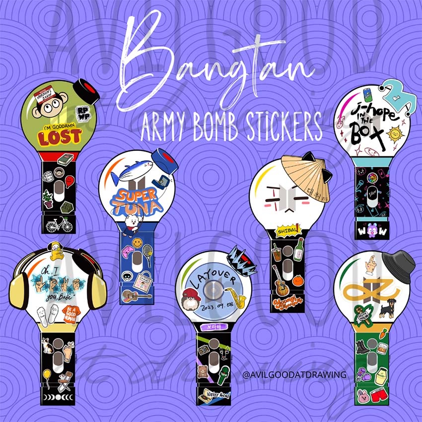 Jual Stiker BTS ARMY bomb, Vinyl Laminasi Hologram, WATERPROOF | Shopee ...