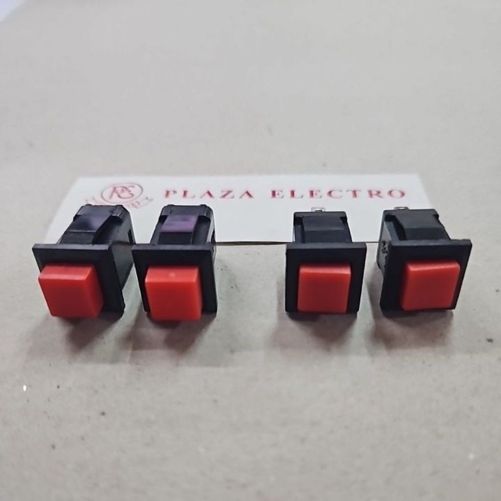 Jual SWITCH SAKLAR PUSH ON / PUSH ON OFF 2 PIN 3A AMPERE 125V KOTAK ...
