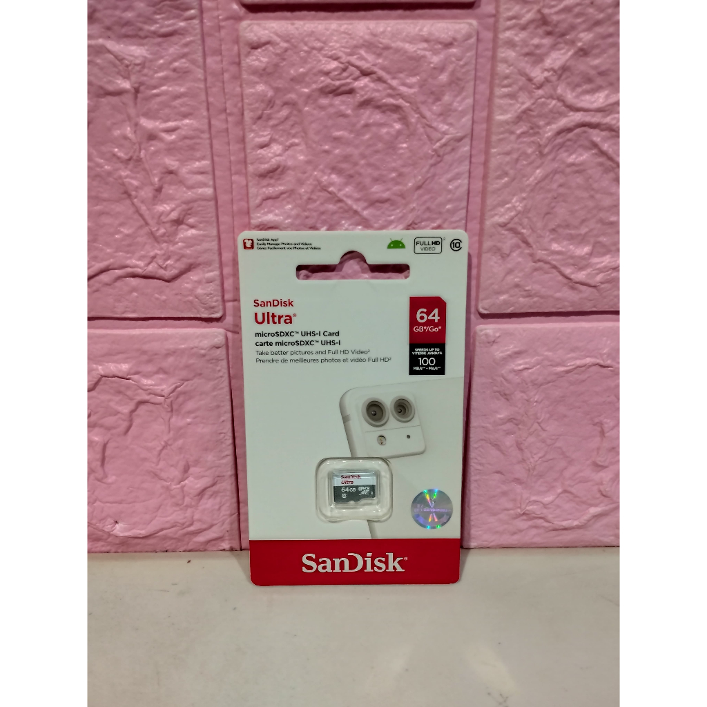 Jual Sandisk micro sd Ultra SDXC Card 64GB 100Mbps UHS-I Class 10 Micro SD | Shopee Indonesia