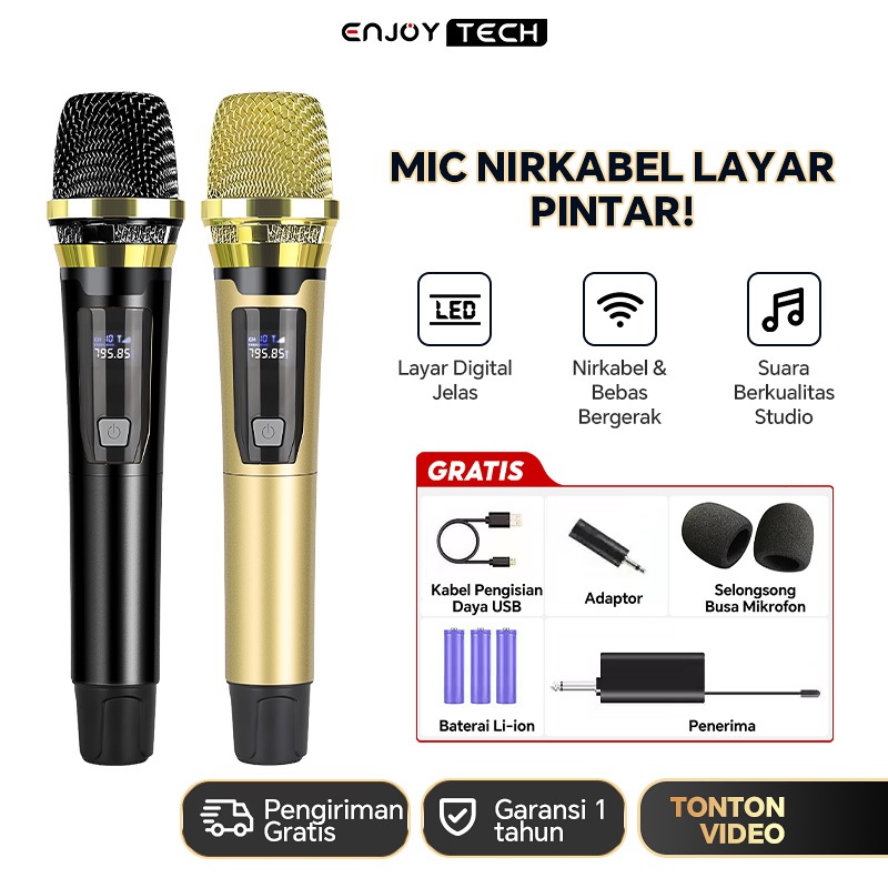 Jual MIC Wireless Microphone /Microphone Bluetooth Mikrofon Nirkabel ...