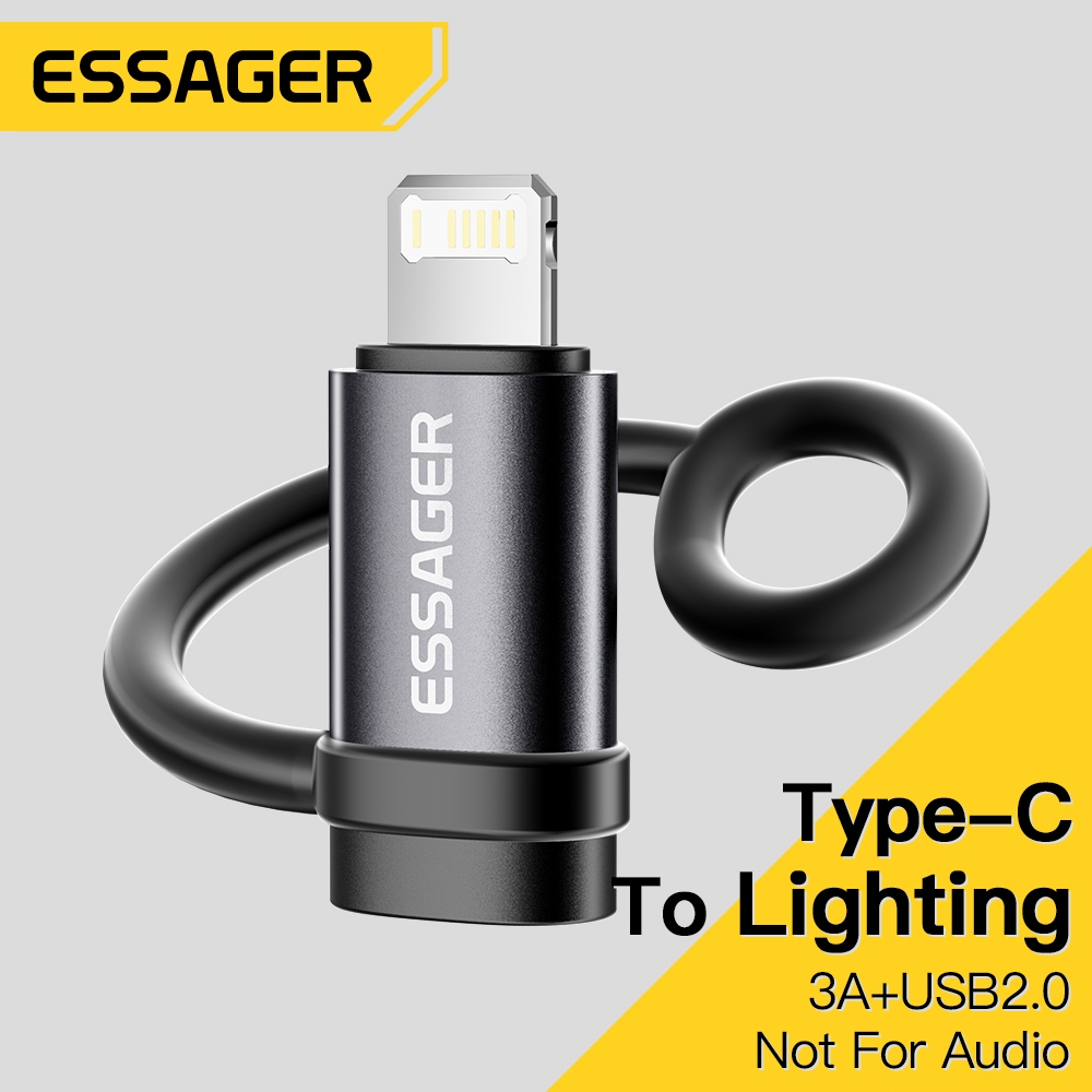Jual ESSAGER OTG Adapter iP ke USB C/Type-C ke Lightning Charging ...