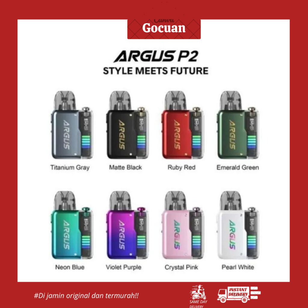 Jual ARGUS P2 BY VOOPOO ARGUS P2 POD KIT 30W 110MAH ORIGINAL ARGUS P2 ...