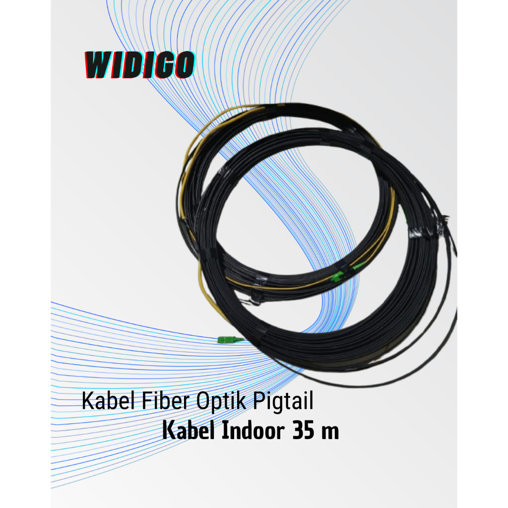 Jual Kabel Fiber Optik Indoor 35 m Kabel Pigtail | Shopee Indonesia