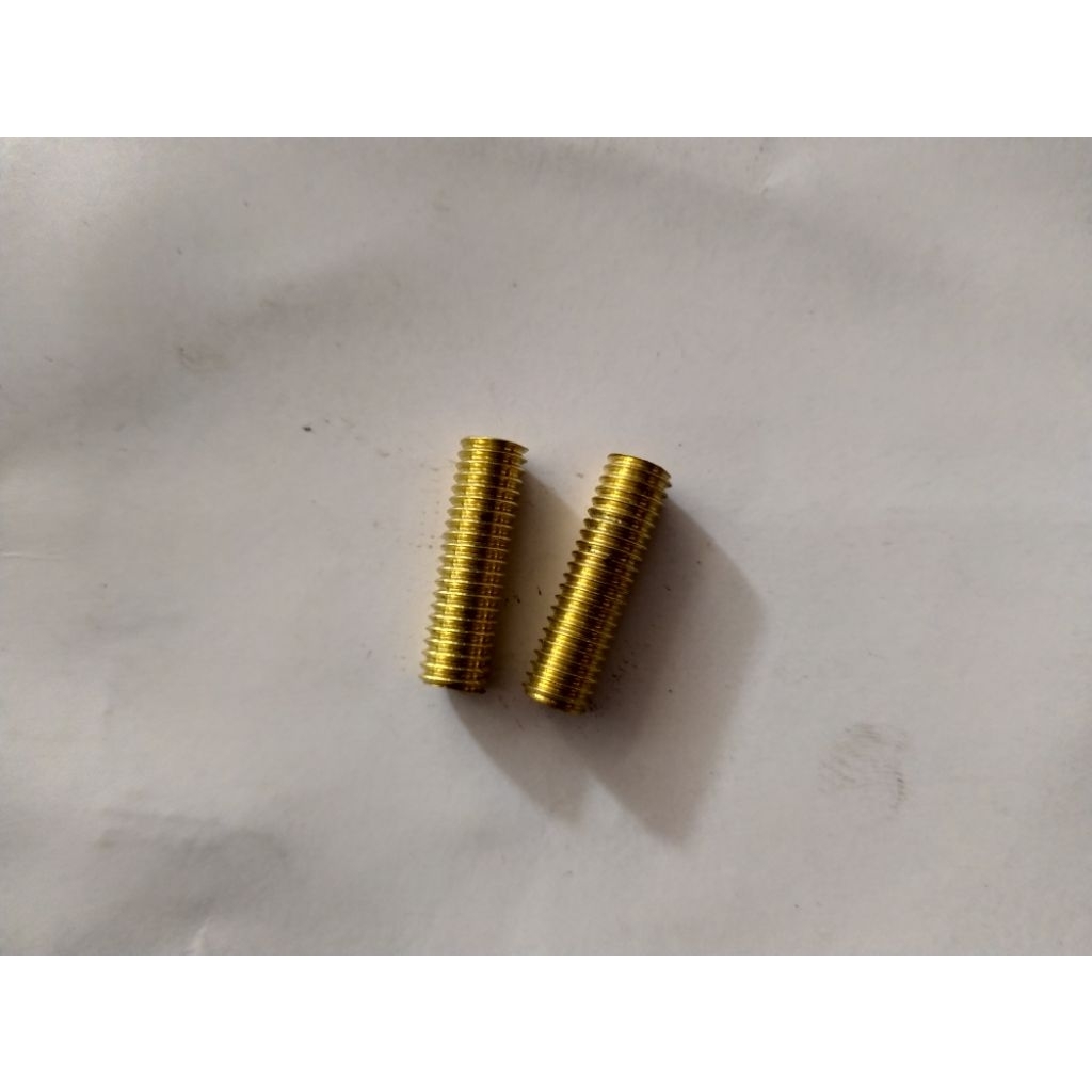 Jual (1Pcs) Bos/Shock Drat M6 Kuning. Drat dalam 10, Drat Luar 12 ...