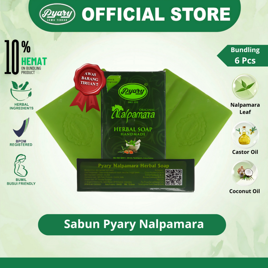Jual PYARY 6 Pcs Sabun Nalpamara Original BPOM - Paket Hemat | Shopee ...