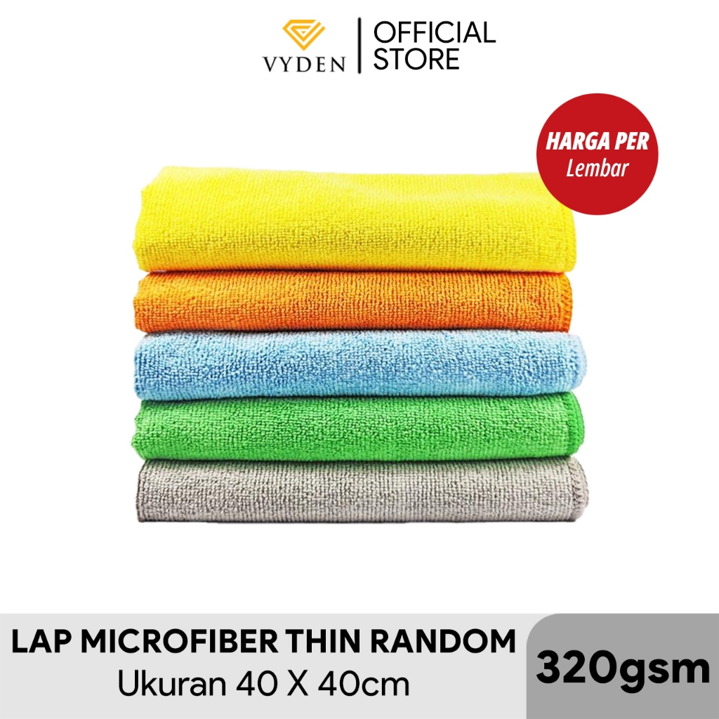 Jual Lap Microfiber Serbaguna 40 X 40cm 320gsm Kain Handuk Towel ...