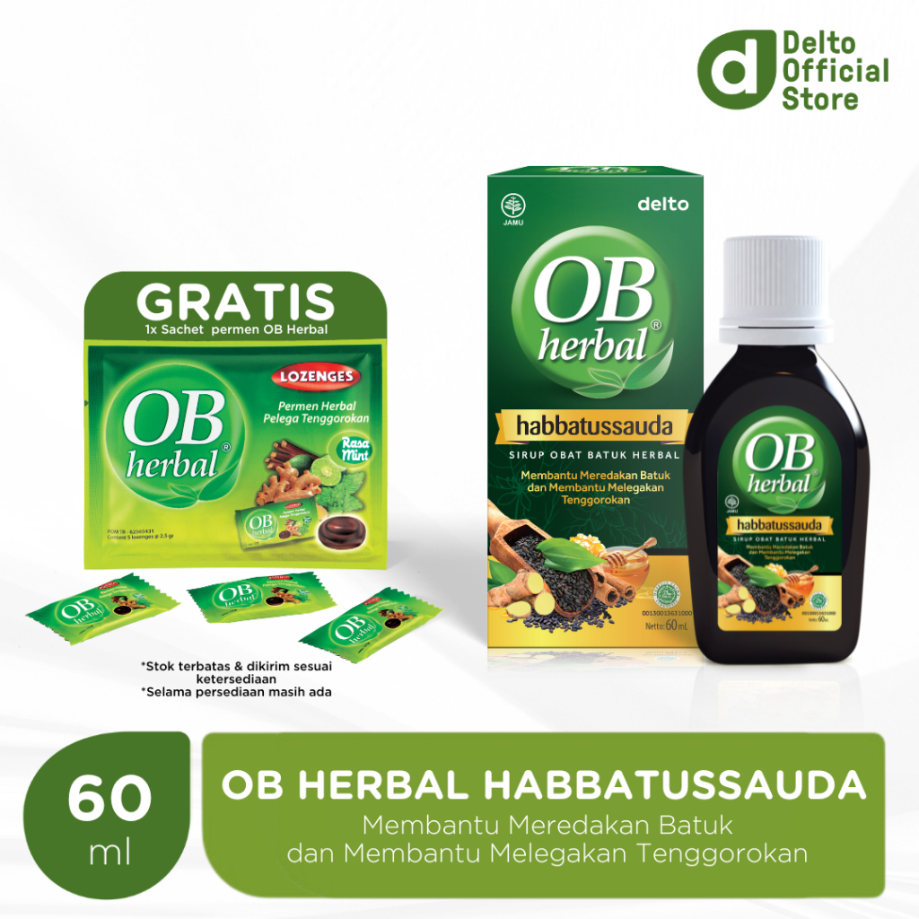 Jual OB Herbal Habbatussauda 60 ml GRATIS Hadiah Special - Meredakan ...