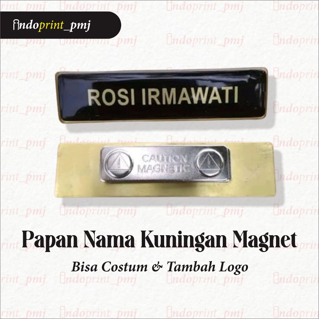 Jual PAPAN NAMA /NAME TAG / NAMA DADA MAGNET KUNINGAN RESIN - DOKTER ...