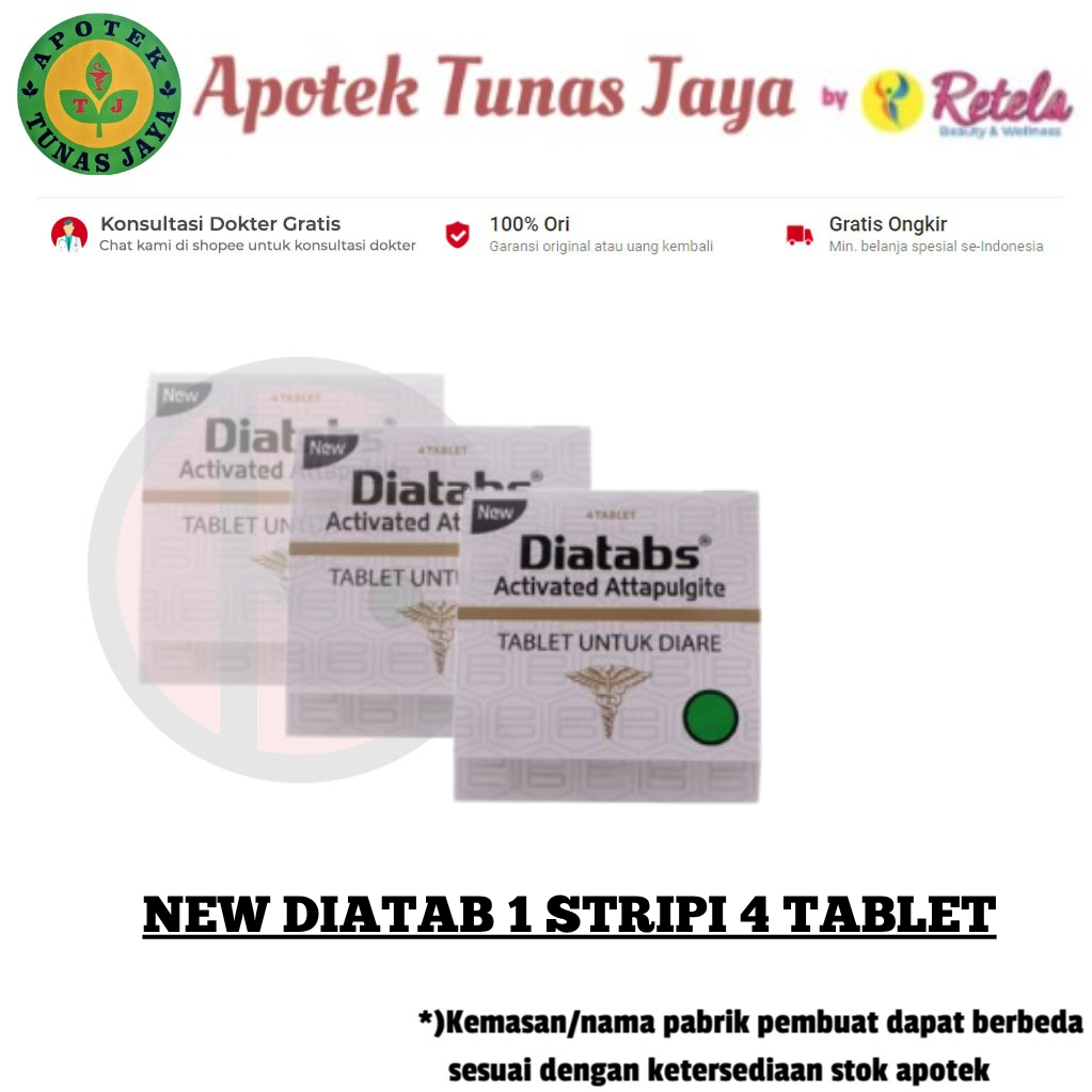 Jual New Diatabs 4 Tablet | Shopee Indonesia