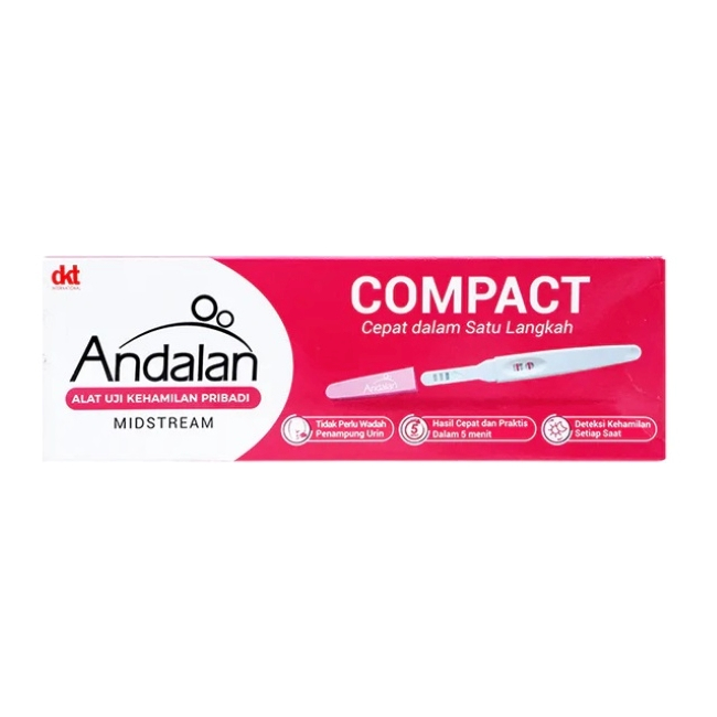 Jual ANDALAN COMPACT UJI KEHAMILAN MIDSTREAM (TESTPACK) PRIVASI AMAN ...