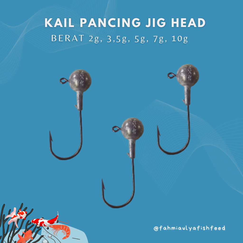 Jual Kail Pancing Jig Head 2g 3.5g 5g 7g 10g (Harga untuk 1 pcs ...