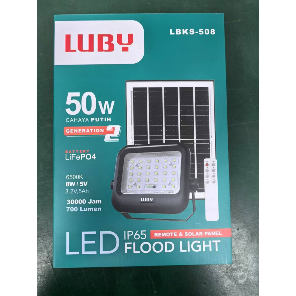 Jual Lampu Sorot + Solar Panel LBKS-508 50W 100W 200W Led Flood Light LBKS508 | Shopee Indonesia