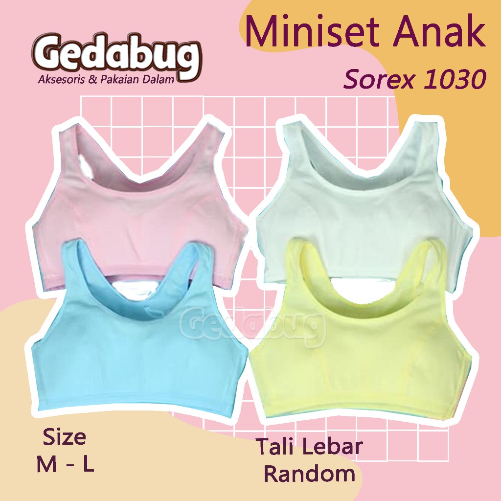 Jual Miniset Sorex Anak 1030 | Miniset Anak Tanpa Busa Tali Lebar ...