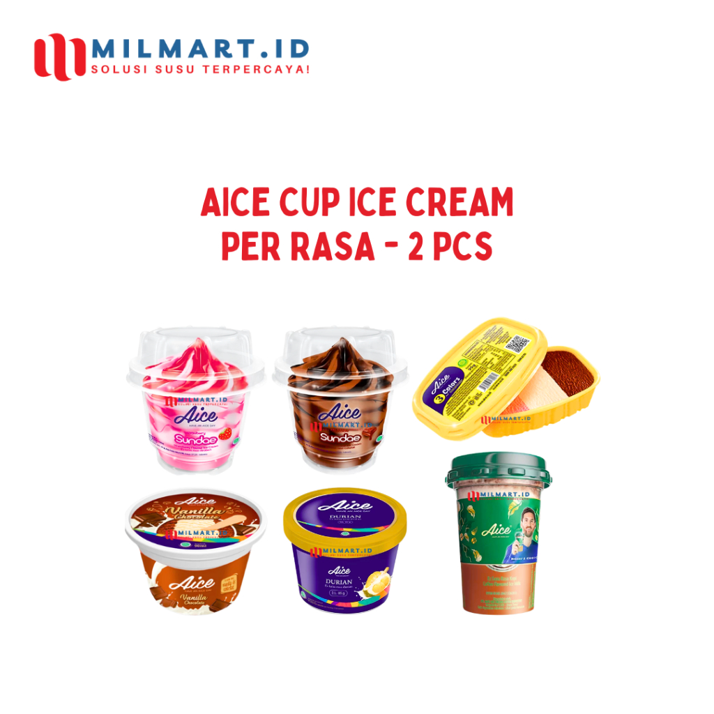 Jual AICE SUNDAE CUP ICE CREAM AICE KELUARGA 3 WARNA/MACCHIATO ...