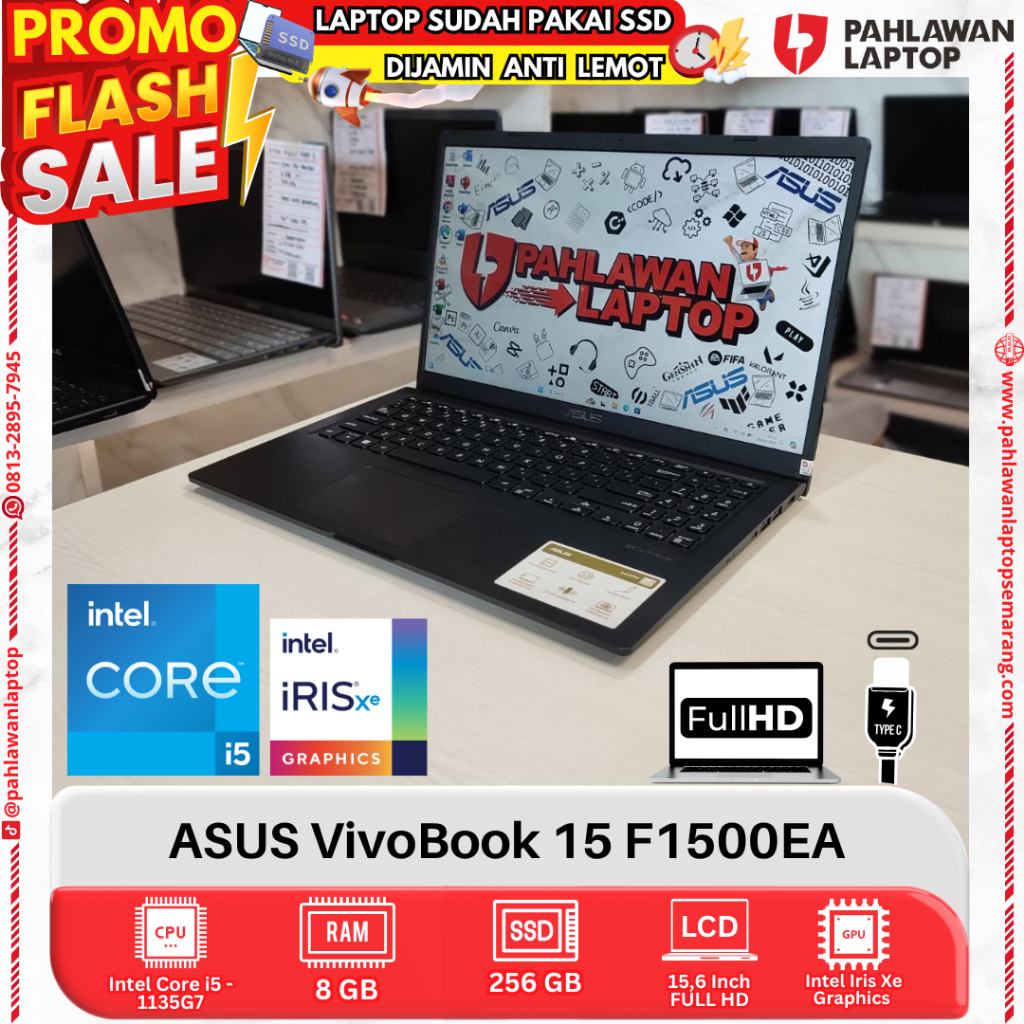 Jual LAPTOP ASUS VivoBook 15 F1500EA Core i5 GEN 11 RAM 8GB SSD 256GB ...