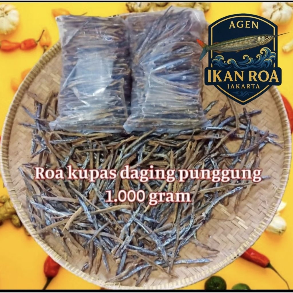Jual Ikan Roa asap kupas daging punggung berat 1Kg tanpa tulang ...