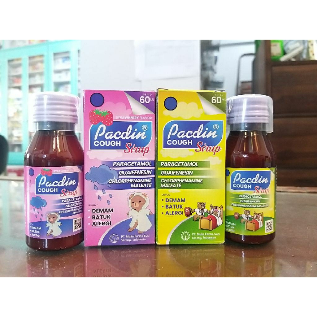 Jual PACDIN COUGH SIRUP 60 ML | syrup batuk demam anak | Shopee Indonesia