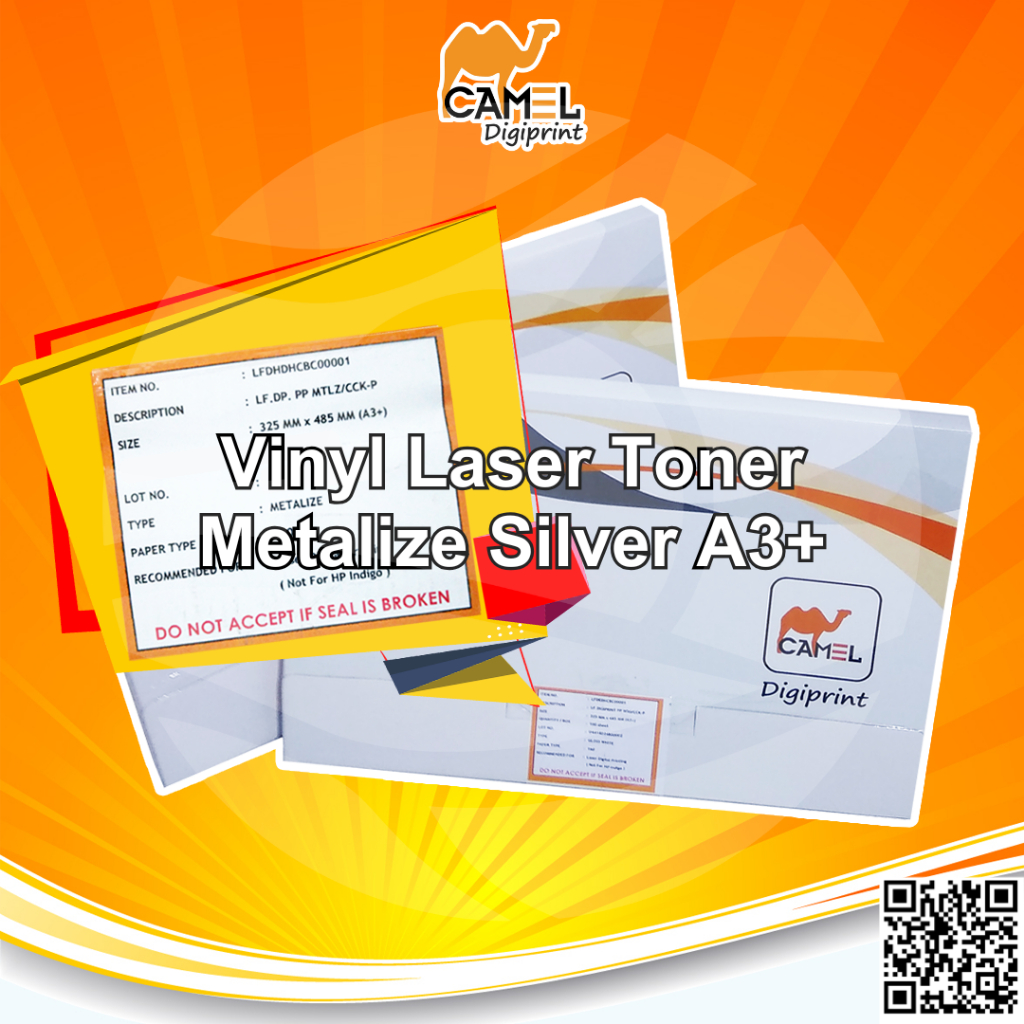 Jual CAMEL DIGIPRINT Stiker Vinyl Laser A3+ Silver Gold Sticker Anti ...