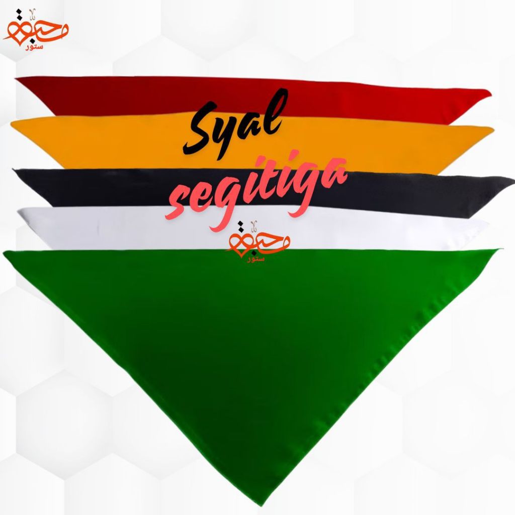 Jual Syal Segitiga Polos Selayer Manasik Haji Bandana Ikat Kepala ...
