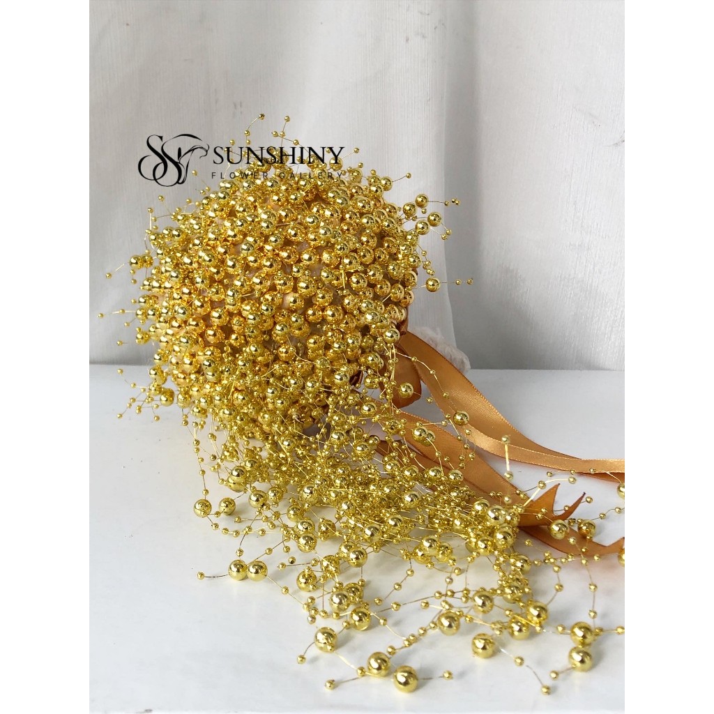 Jual Bouquet Pernikahan/Prewed Emas Mewah | Luxury Gold Wedding/Pre ...