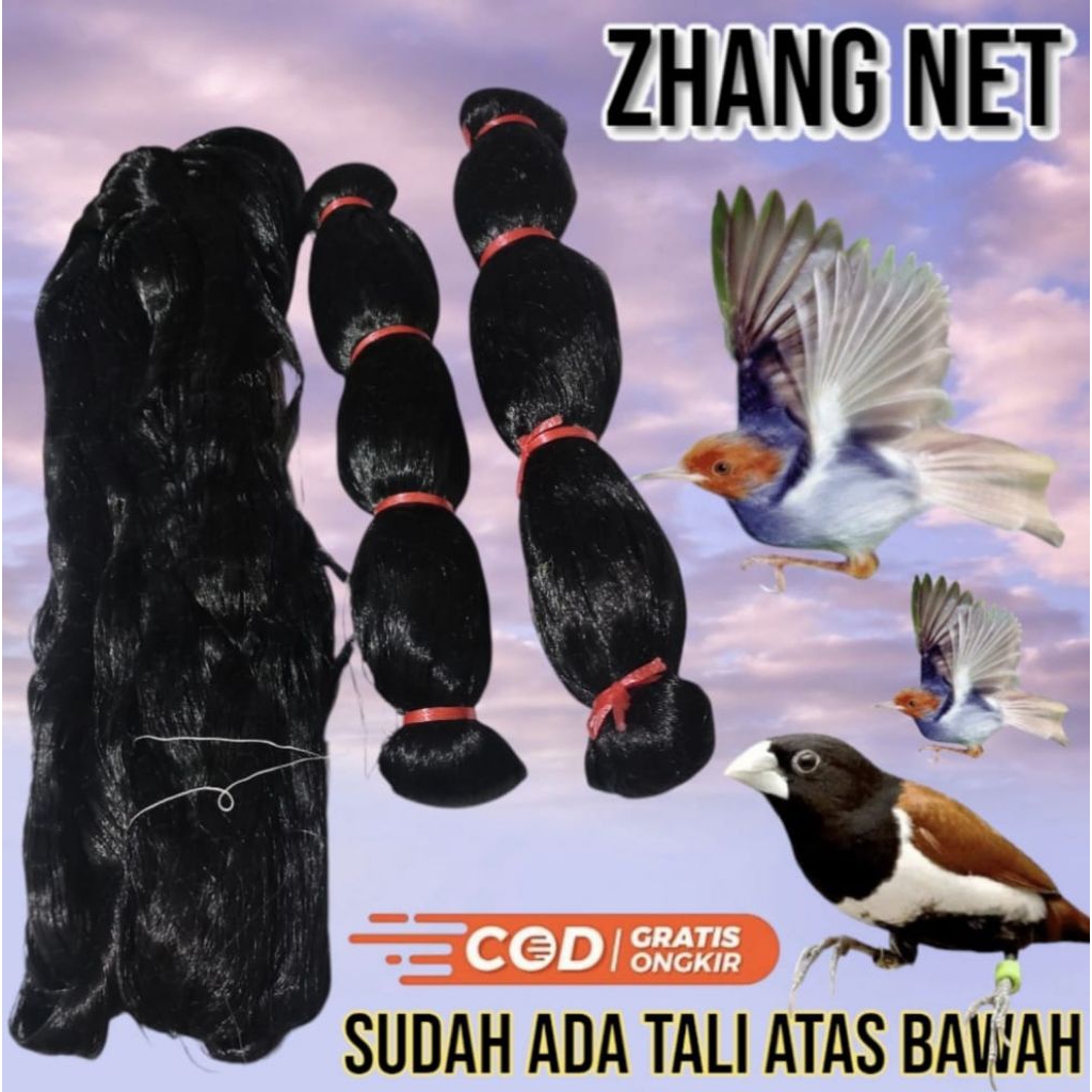 Jual jaring burung siap pakai 70 meter x 4 meter untuk burung ayam ...