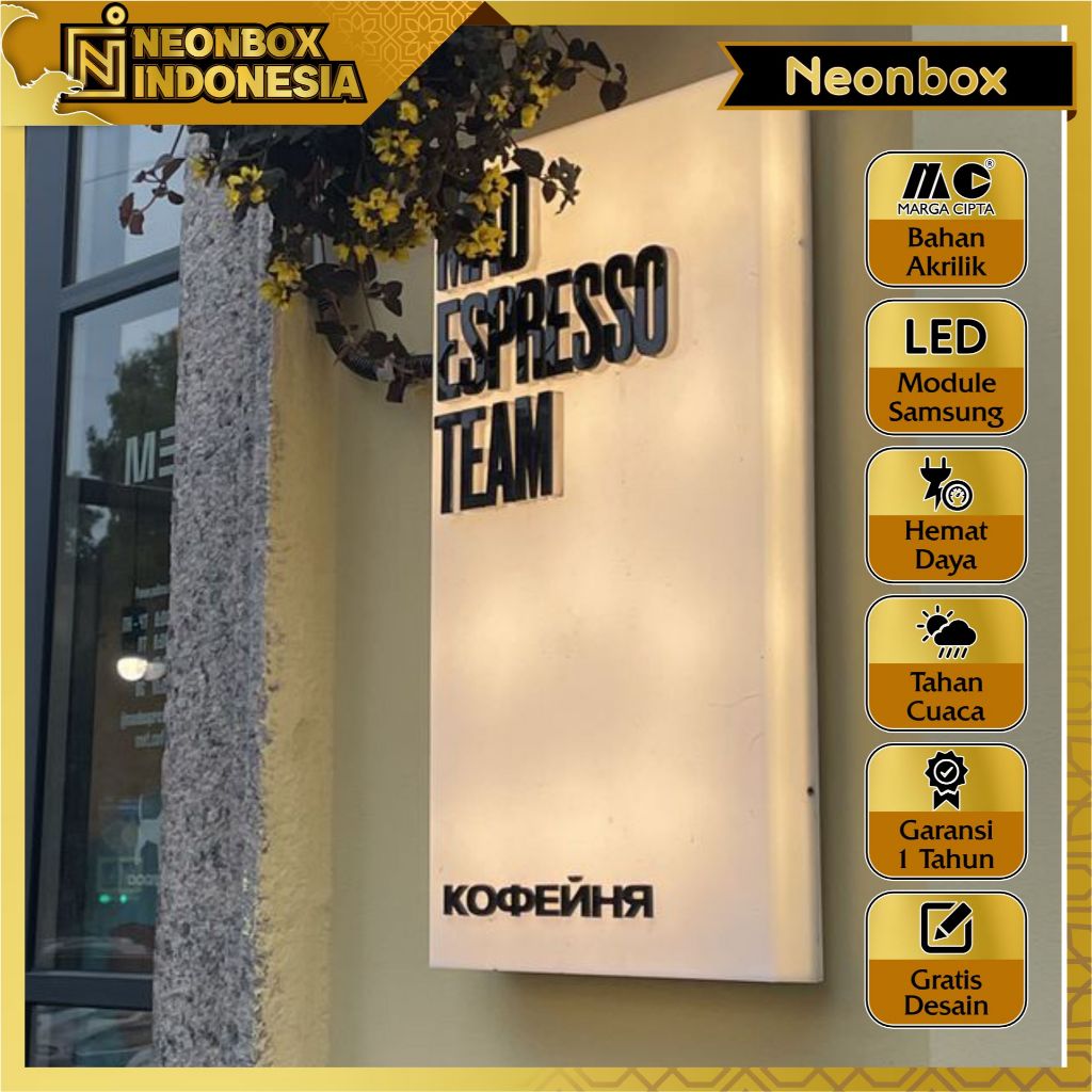 Jual Neonbox Akrilik Persegi Panjang Potrait Atau Landscape Neonbox ...