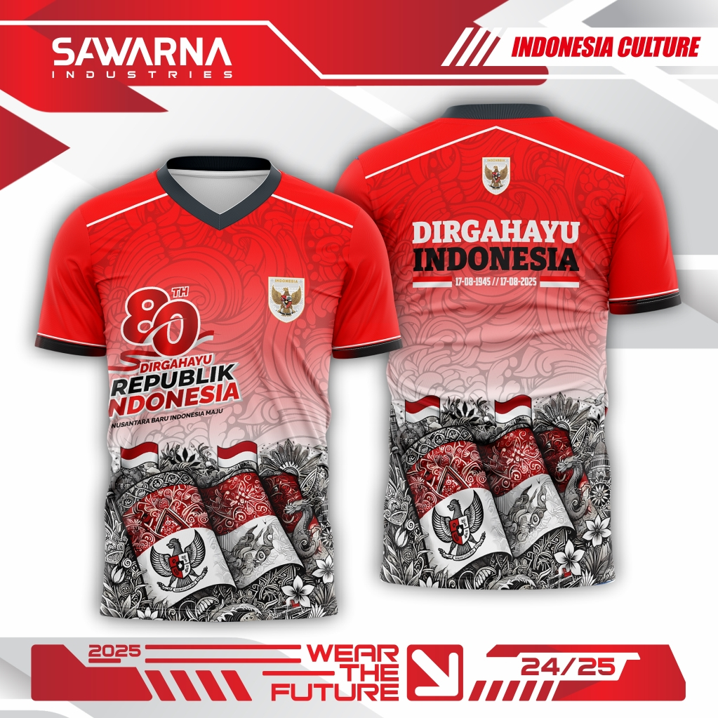 Jual JERSEY KAOS PANITIA HUT RI 79 INDONESIA KEMERDEKAAN 17 AGUSTUS TAHUN 1945 - 2025 REPUBLIK ...